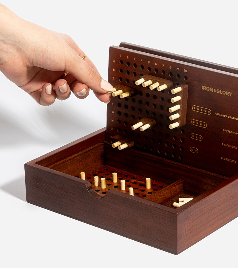 Bataille navale de luxe en bois