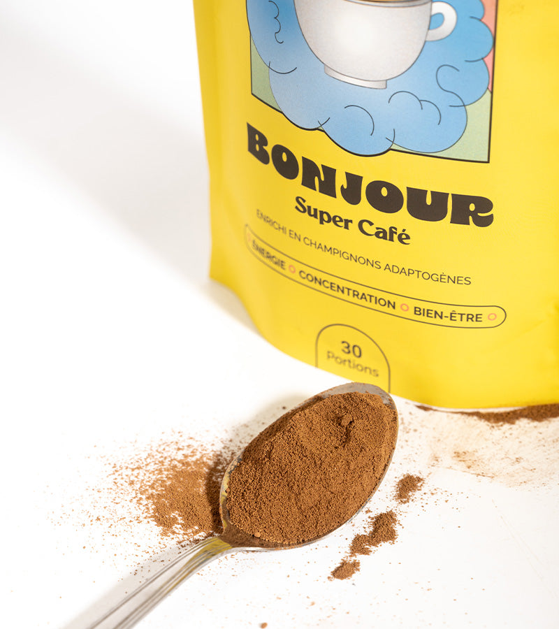 Bonjour, le super café aux champis adaptogènes, 30 portions