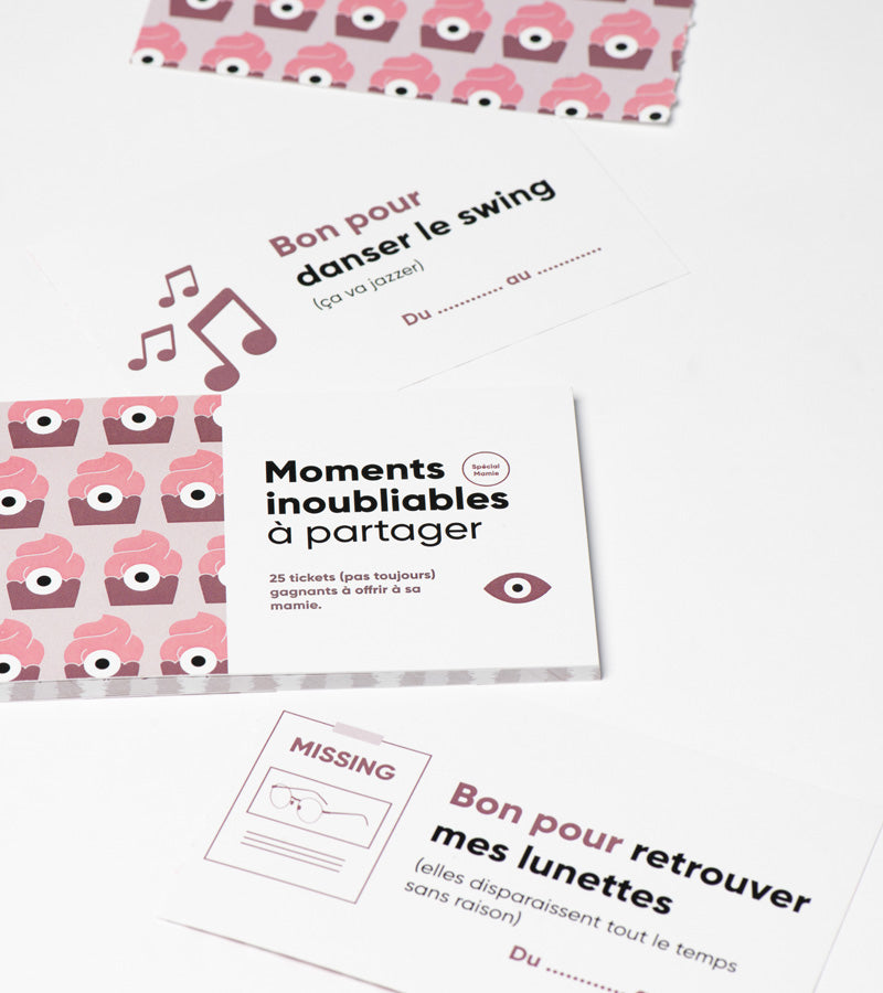 Chéquier mamie - Tickets à détacher