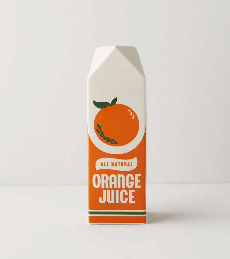 Vase brique de jus d'orange